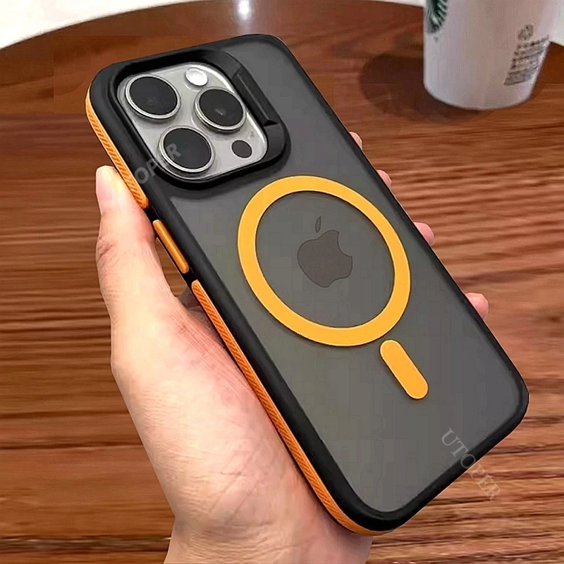 Magnetic-Luxury-Matte-Translucent-Wireless-Charging-Case-For-iPhone-15 ...