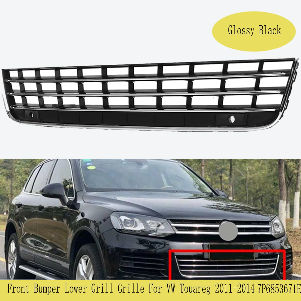 DIY-High-Quality-Car-Front-Bumper-Lower-Grille-Grill-Air-Intake-Chrome ...