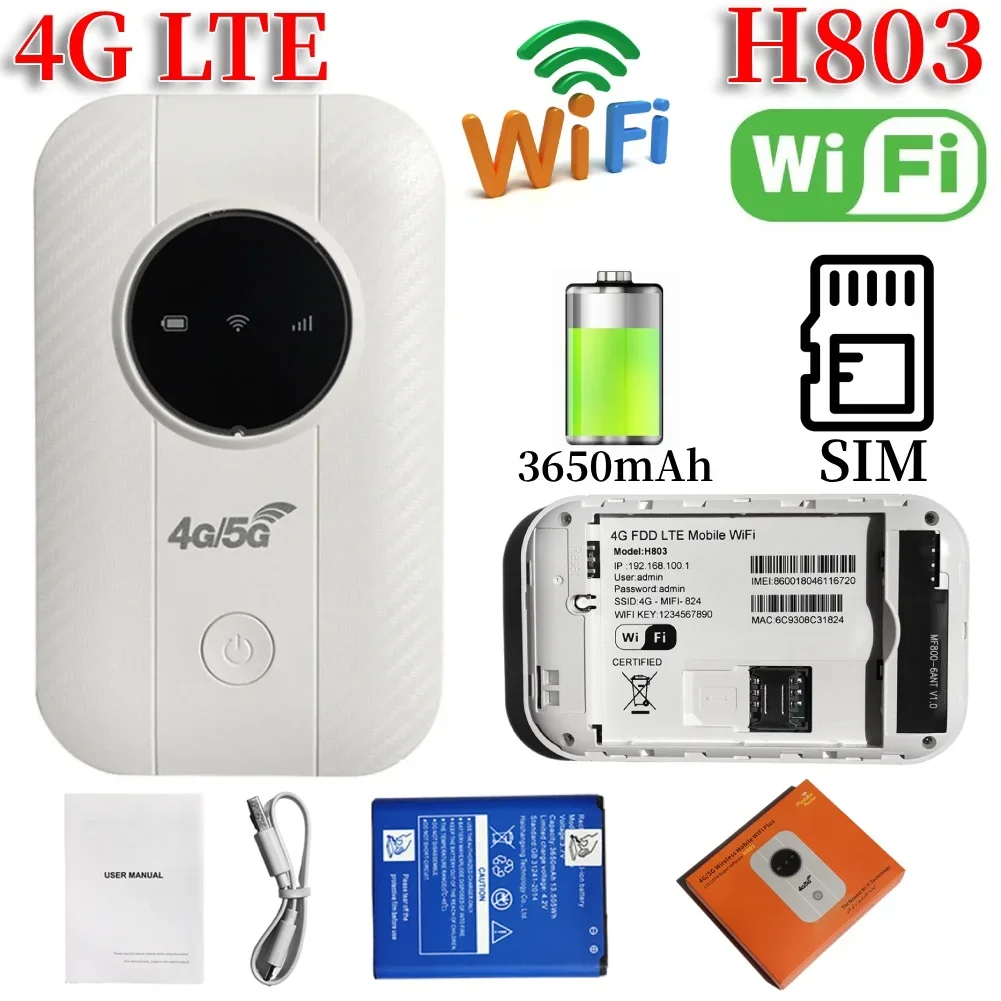 150Mbps-4G-LTE-Wireless-Router-3600mAh-with-SIM-Card-Slot-Wide-Coverage ...