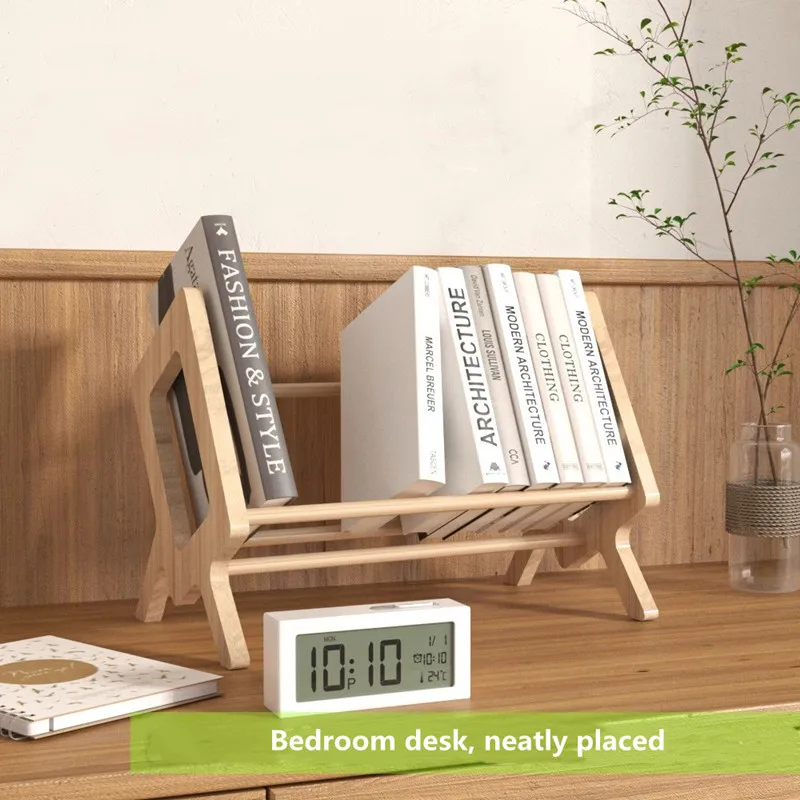 Desktop-Mini-Solid-Wood-Book-Shelving-Simple-Office-Documents-Magazine ...