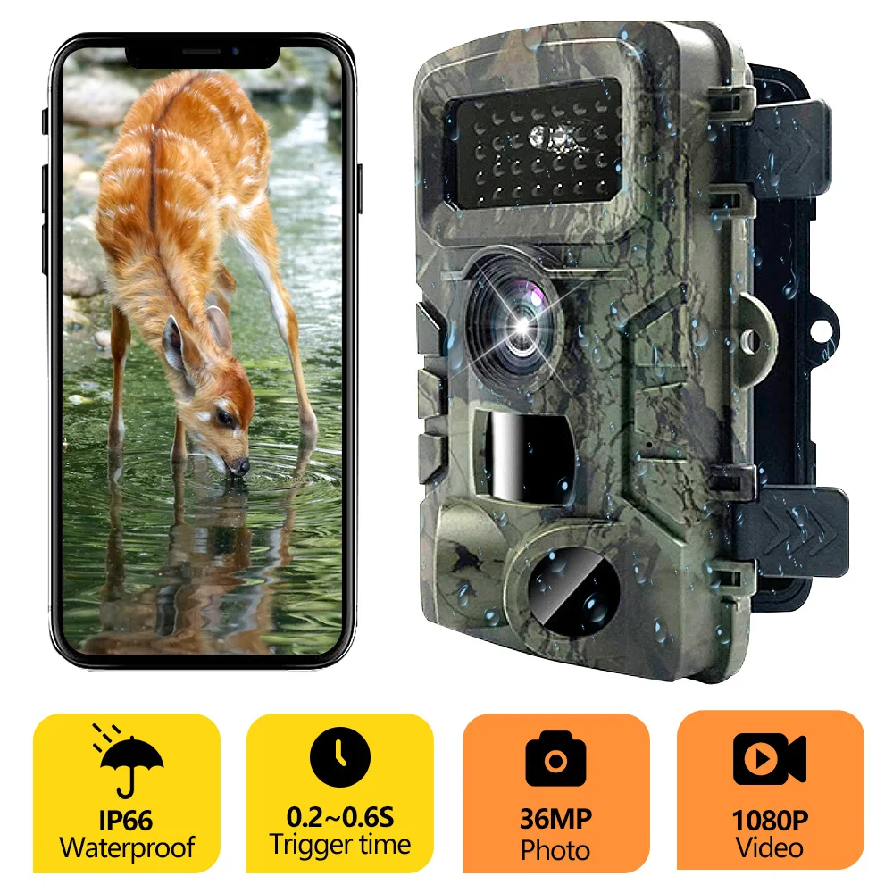 Hunting-Trail-Camera-36MP-1080P-Infrared-Night-Vision-Motion-Activated ...