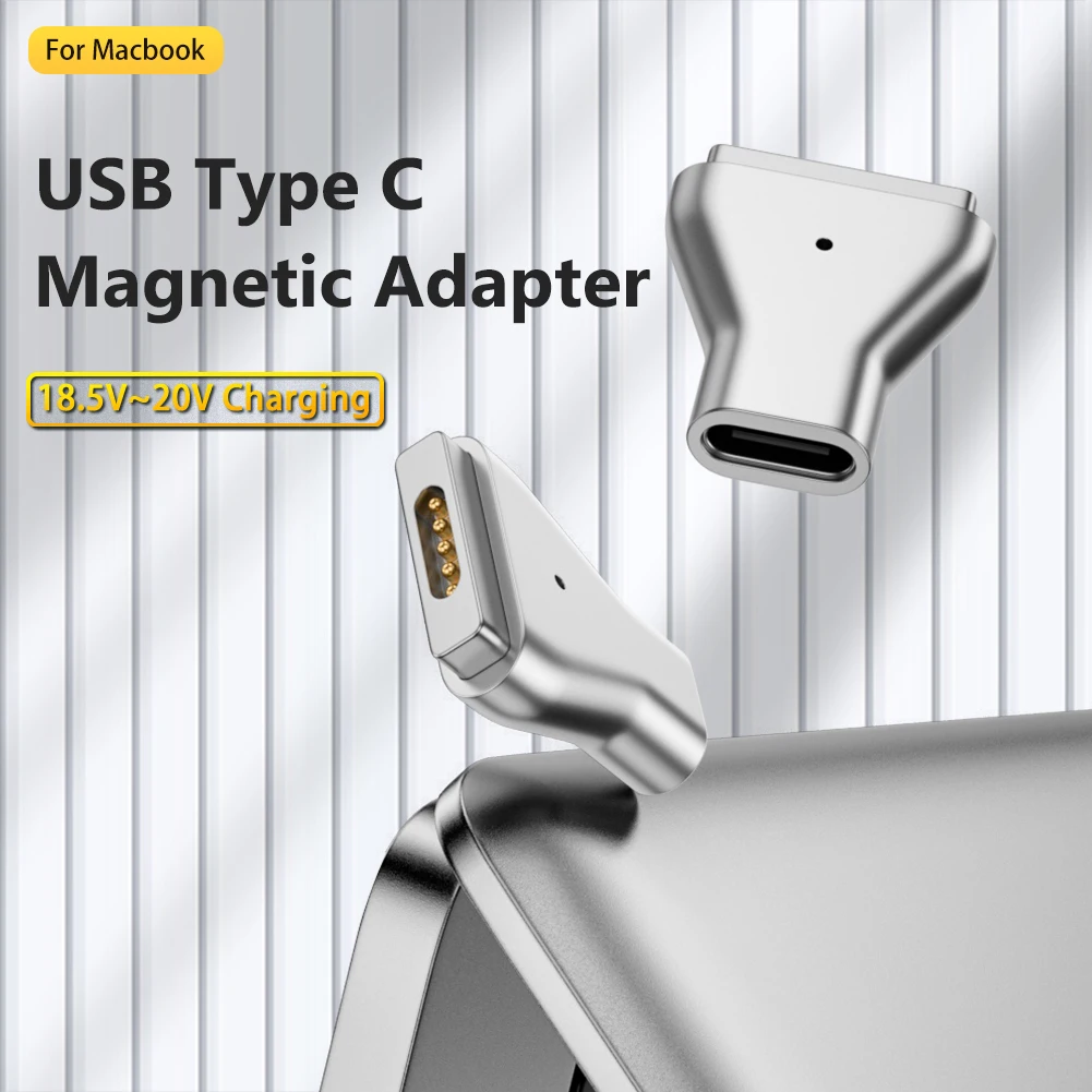 Type C Magnetic USB PD Adapter for Apple Magsafe 1 Magsafe 2 MacBook ...