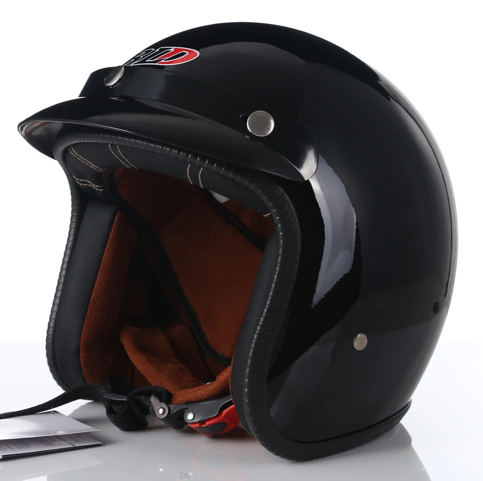 High Quality DOT Approved Vintage 3/4 Motorcycle Helmet Jet Summer ...