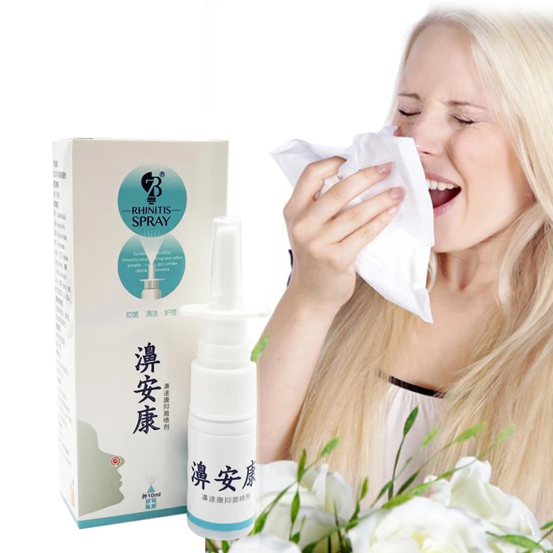 10ml crônico rinite sinusite spray para nasal prurido nariz gotas ...