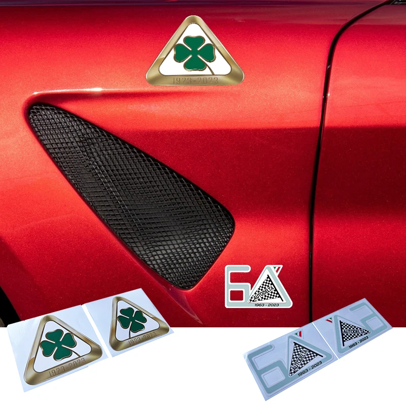 For-Alfa-Romeo-Clover-100th-Anniversary-Logo-Autodelta-60th-Anniversary ...