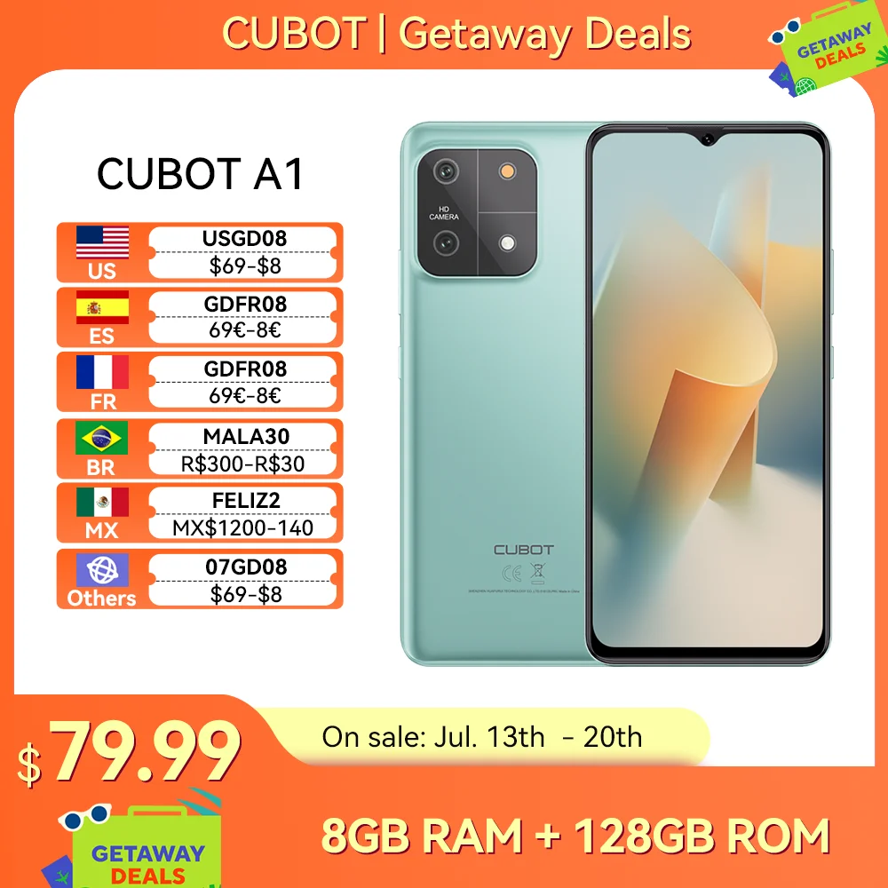 Nuevo-art-culo-Cubot-A1-Smartphone-Android-13-Octa-core-8GB-RAM-4GB-4GB ...