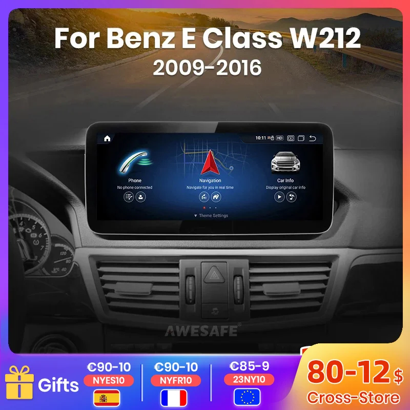 AWESAFE-AI-Voice-Wireless-CarPlay-Car-Radio-Multimedia-For-Mercedes ...