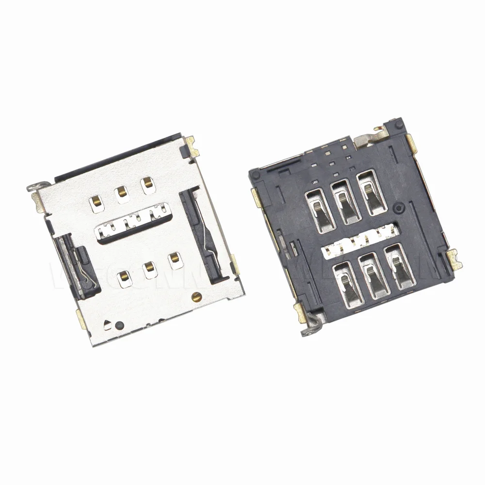Smart card connector SIM card socket 6pin with SIM tray SMT push push ...