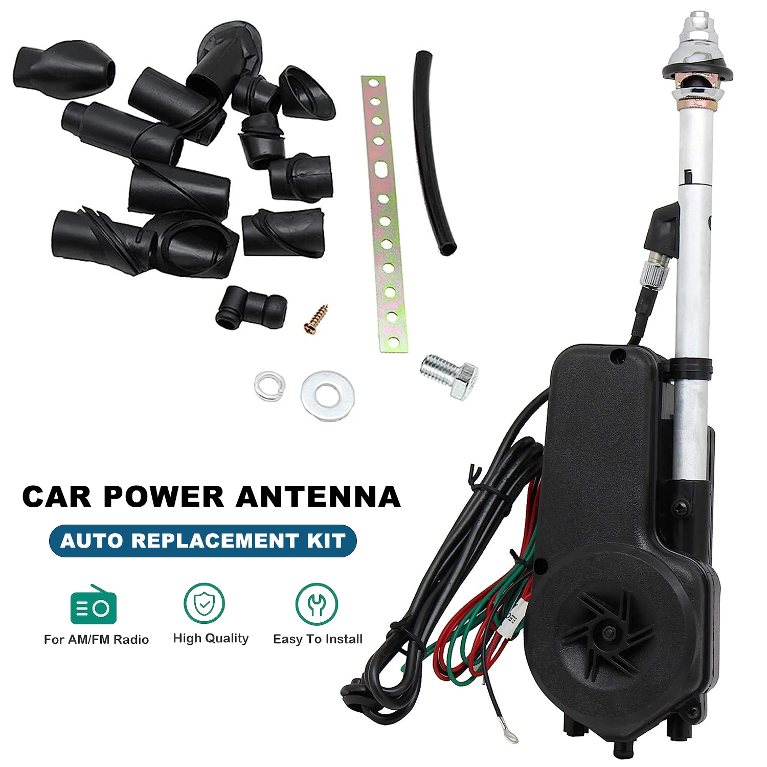 Auto-Power-Antenne-Antenne-Kit-12V-bin-FM-Radio-Au-en-fahrzeug-Antennen ...