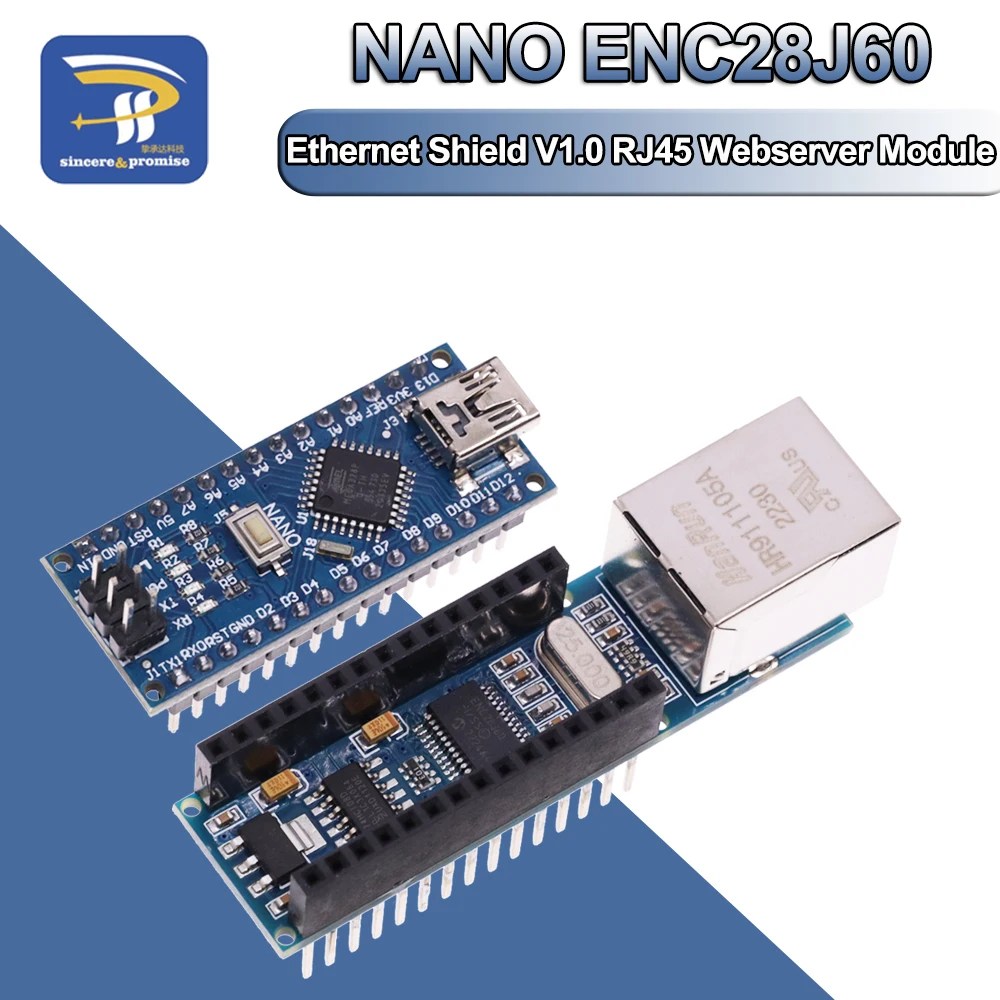 MINI-m-dulo-de-servidor-web-para-Arduino-escudo-Ethernet-V1-0-RJ45 ...