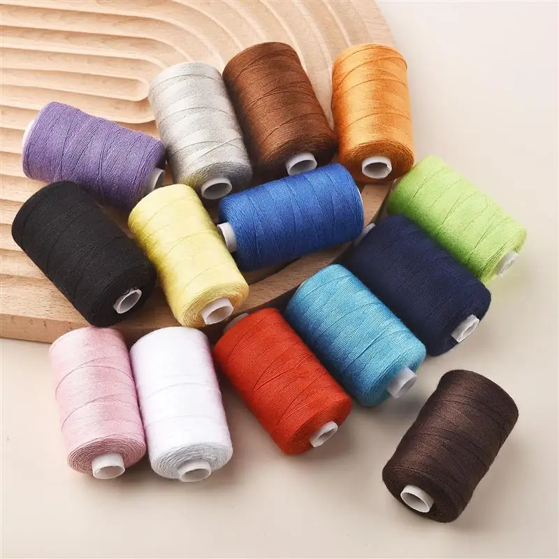 100-Polyester-Sewing-Thread-For-Jeans-Quilt-300-Meters-Spool-For-Hand ...