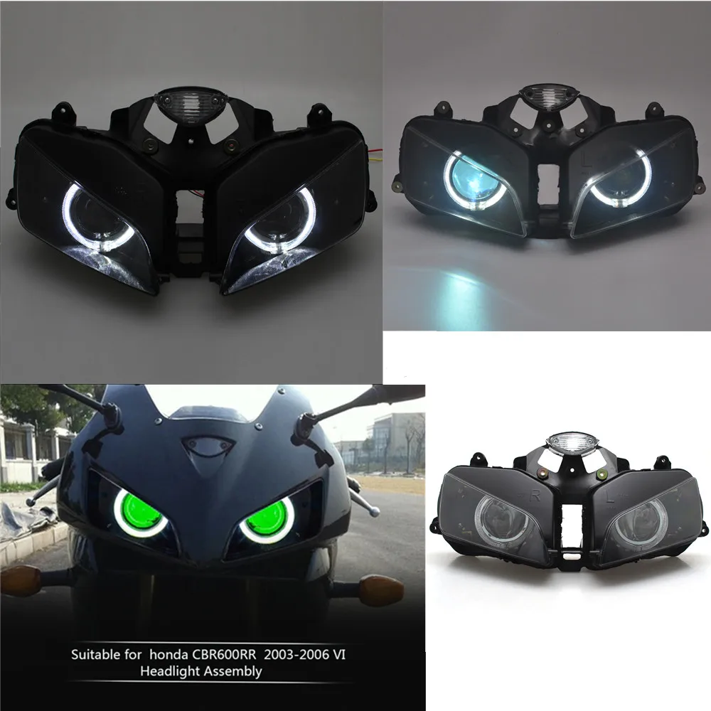 Moto-Custom-Angel-Devil-Eyes-Led-Head-Lamps-HID-Headlamp-Projector ...
