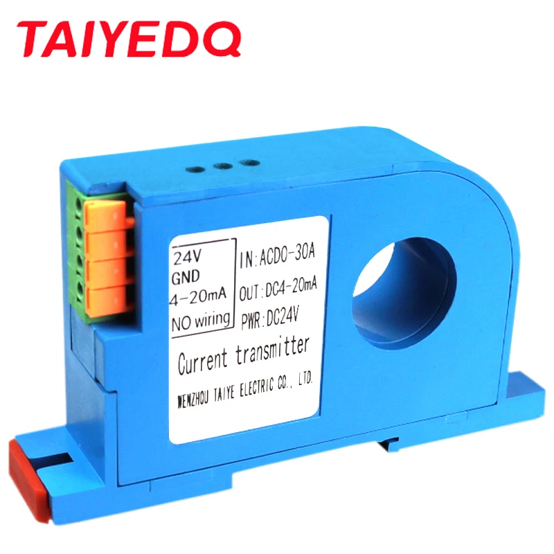 Din-Rail-Type-Perforated-Current-Sensor-0-10V-4-20mA-Ampere-Transmitter ...