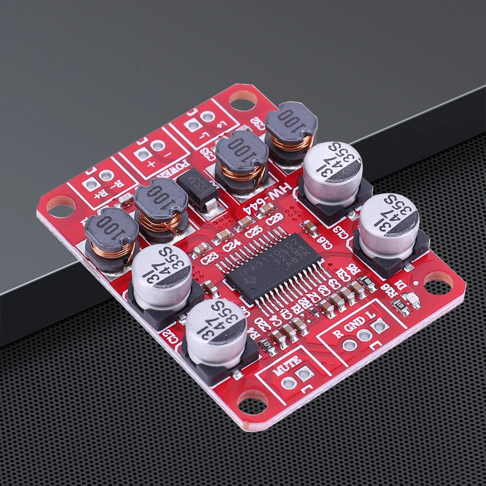 TPA3110 Digital Audio Amplifier Board DC 8-26V 12V 15W+15W Wireless ...