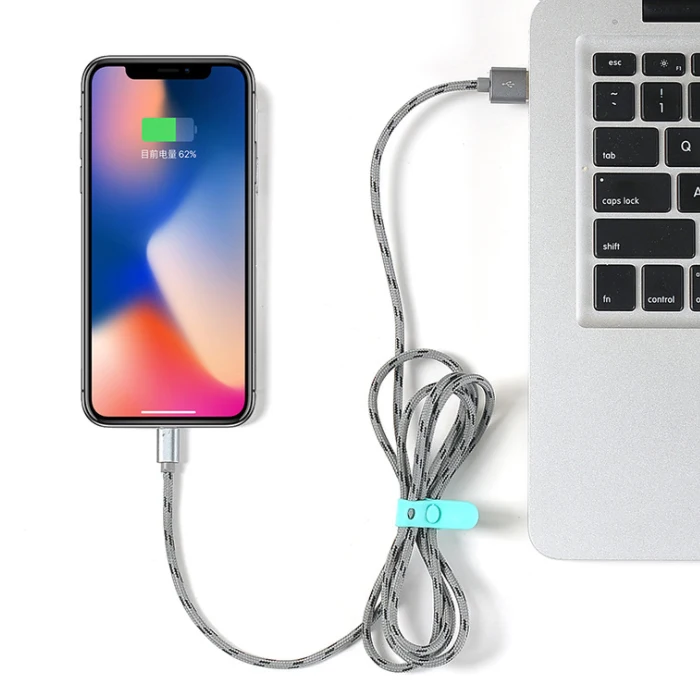 Couleur Mixed-4PCS Téléphone Portable Câble Enrouleur Écouteur Clip ...