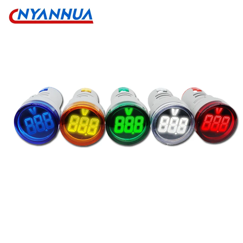 Mini Digital LED Voltmeter AC 50-500V 220V 110V Volt Voltage Tester ...