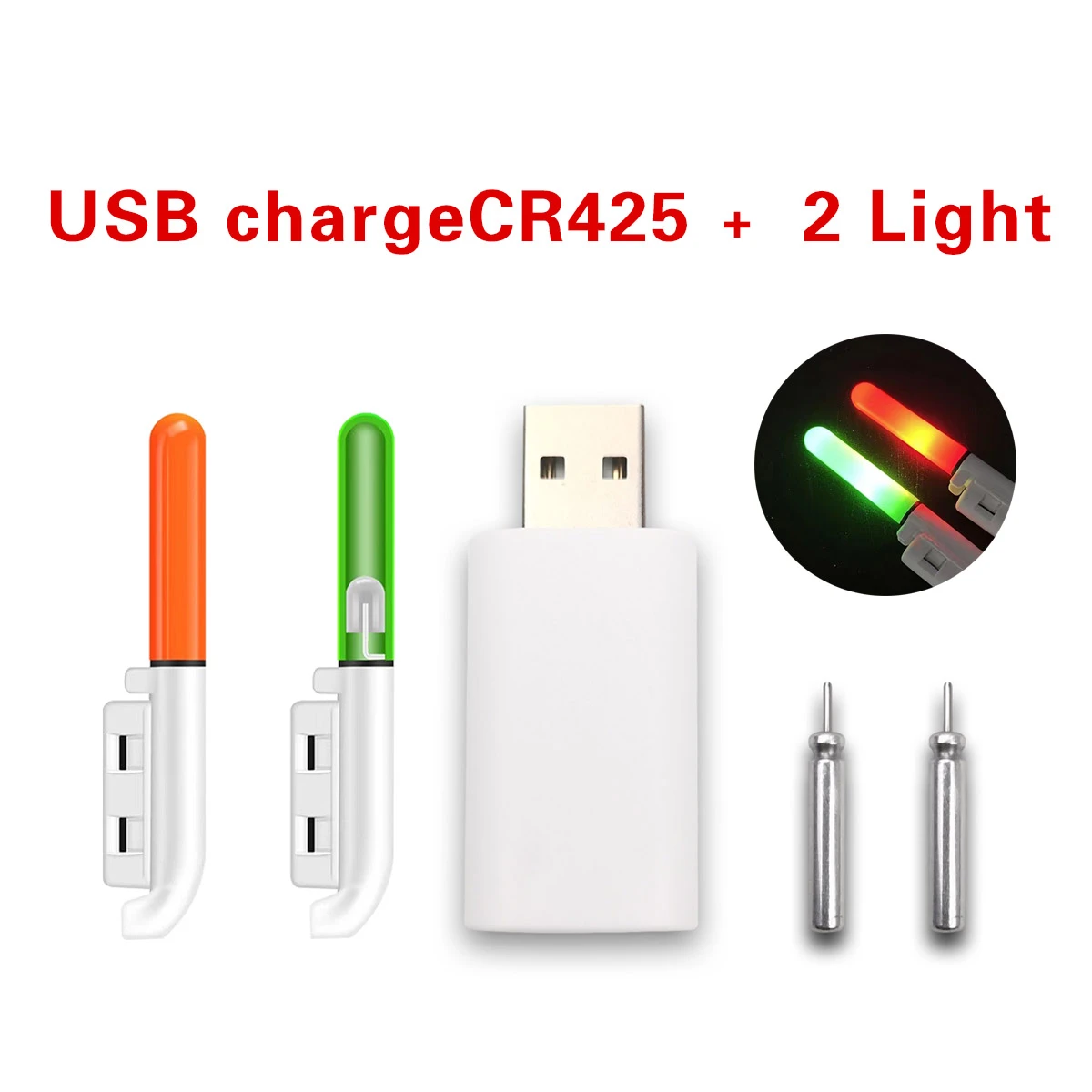 2023New Fishing Electronic Rod Luminous Float Stick Light CR425 Lithium ...