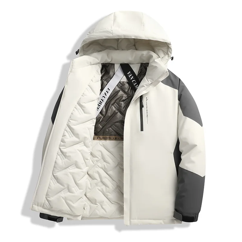 Outdoor Solid Color Cotton Jacket Men's and Women's Same Style Cold ...