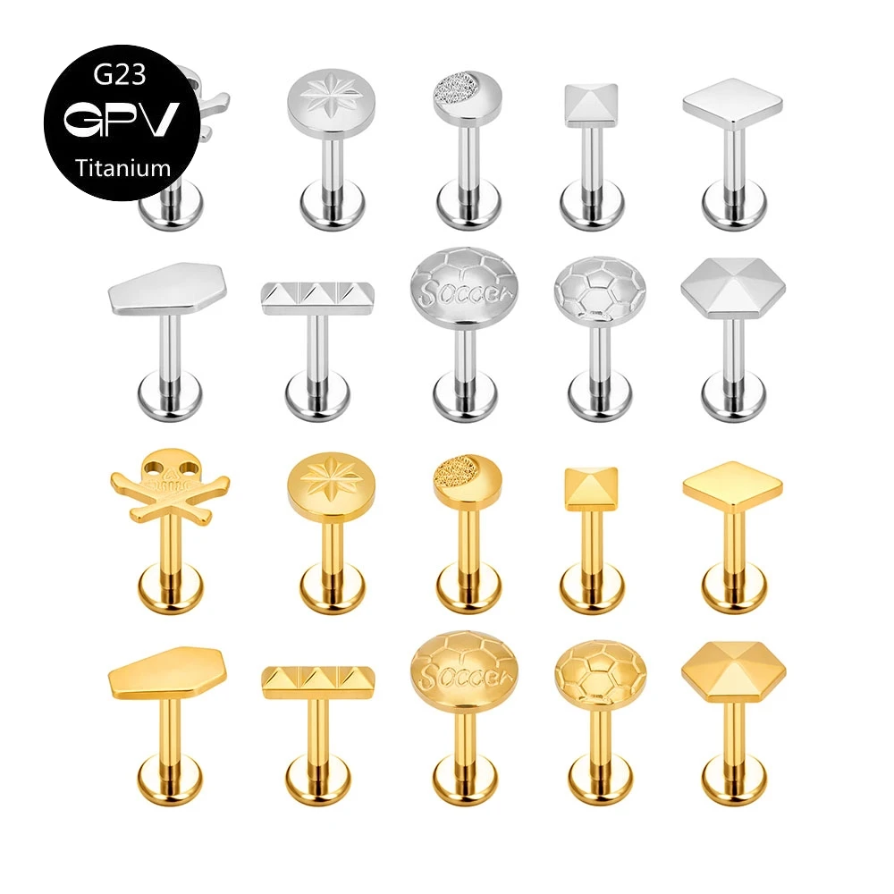 G23-Titanium-12-Style-Earbone-Studs-Vacuum-Gold-Plated-Male-And-Female ...