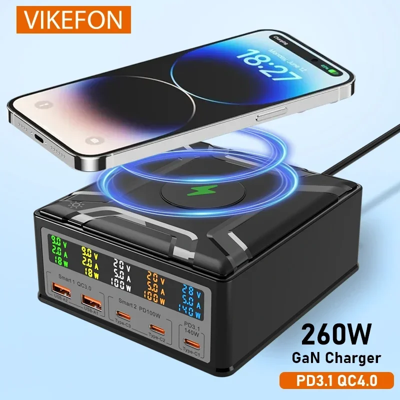 260W-GaN-Charger-PD3-1-QC3-0-USB-Type-C-140W-PPS-Fast-Charging-for ...
