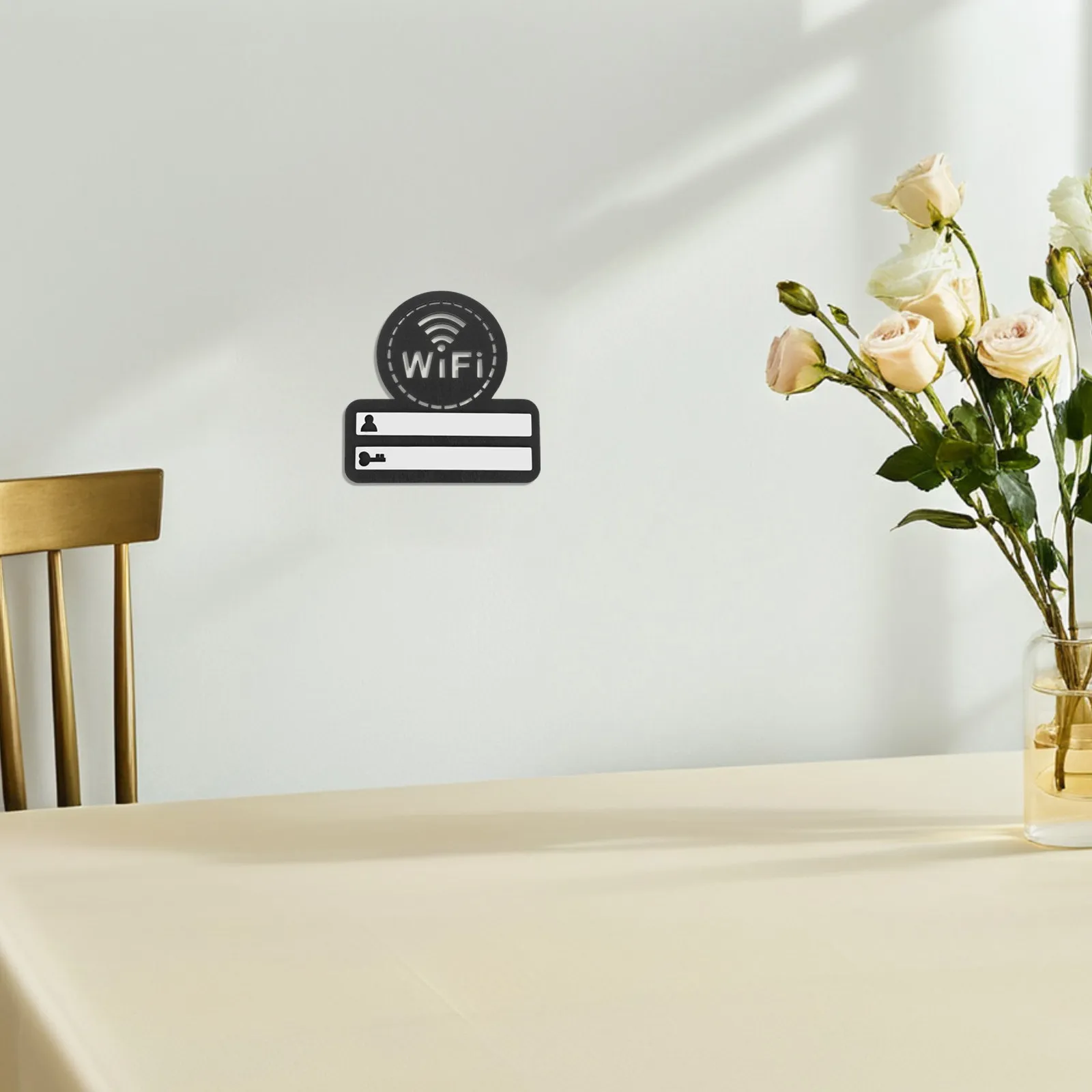 3Pcs Wooden Password Board Rustic WiFi Display Sign for Guests Small ...