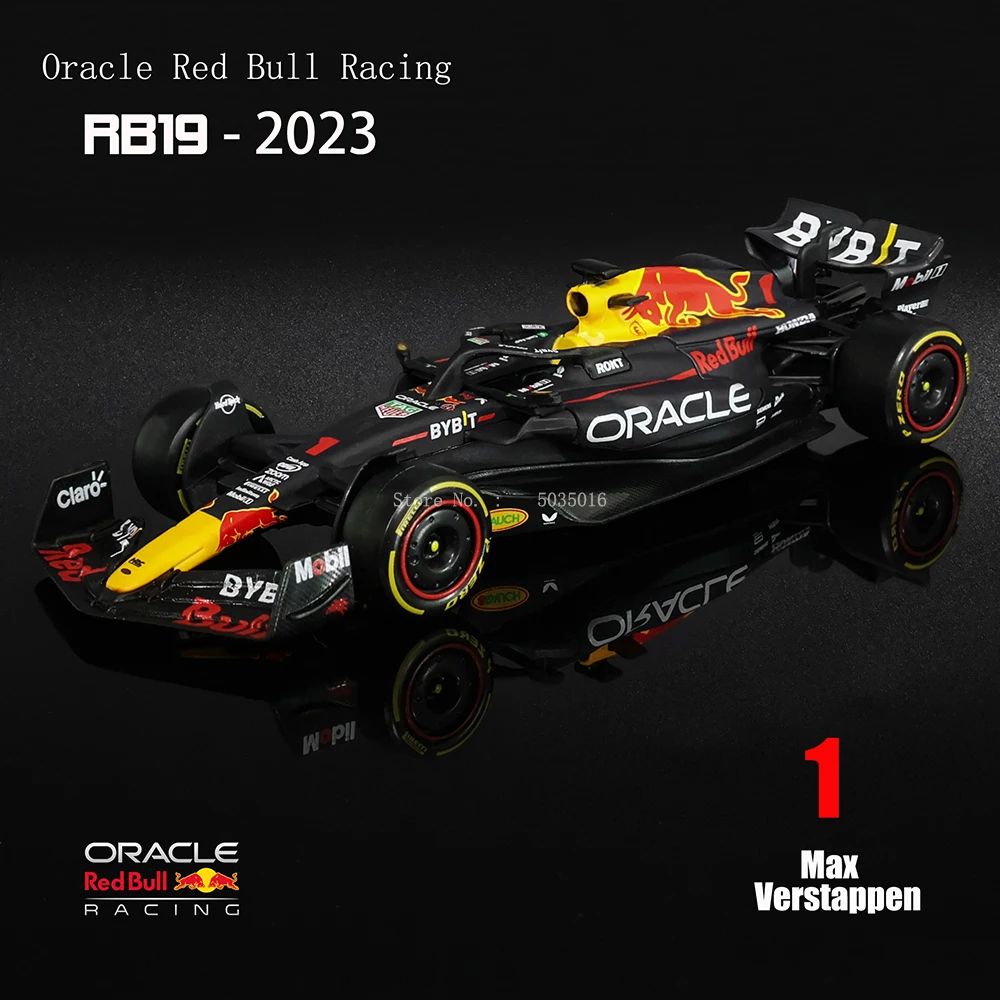 Bburago-F1-Modelo-de-carro-Red-Bull-Racing-1-43-RB19-1-Verstappen-11 ...