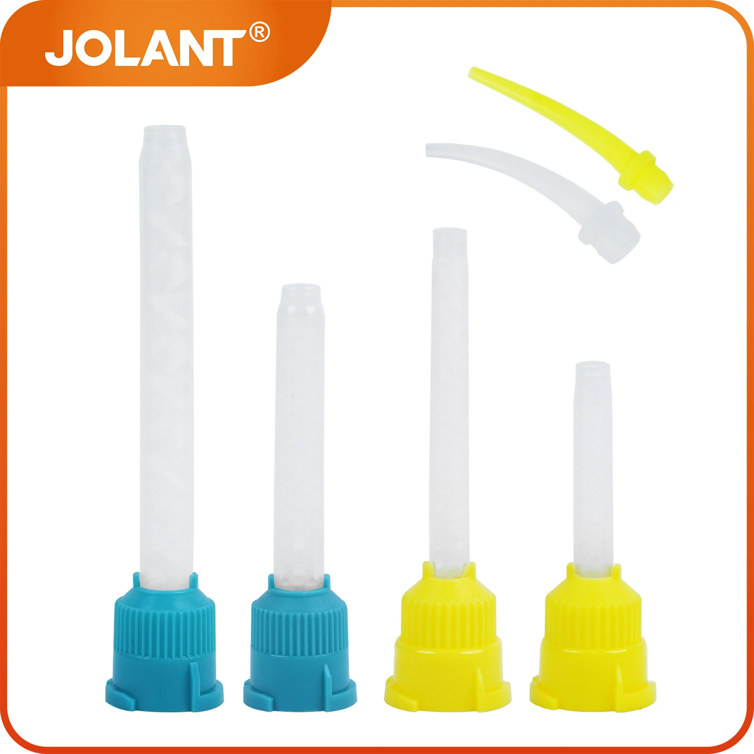 50pcs/Bag JOLANT Dental Impression Mixing Tips Silicone Rubber Mixing ...