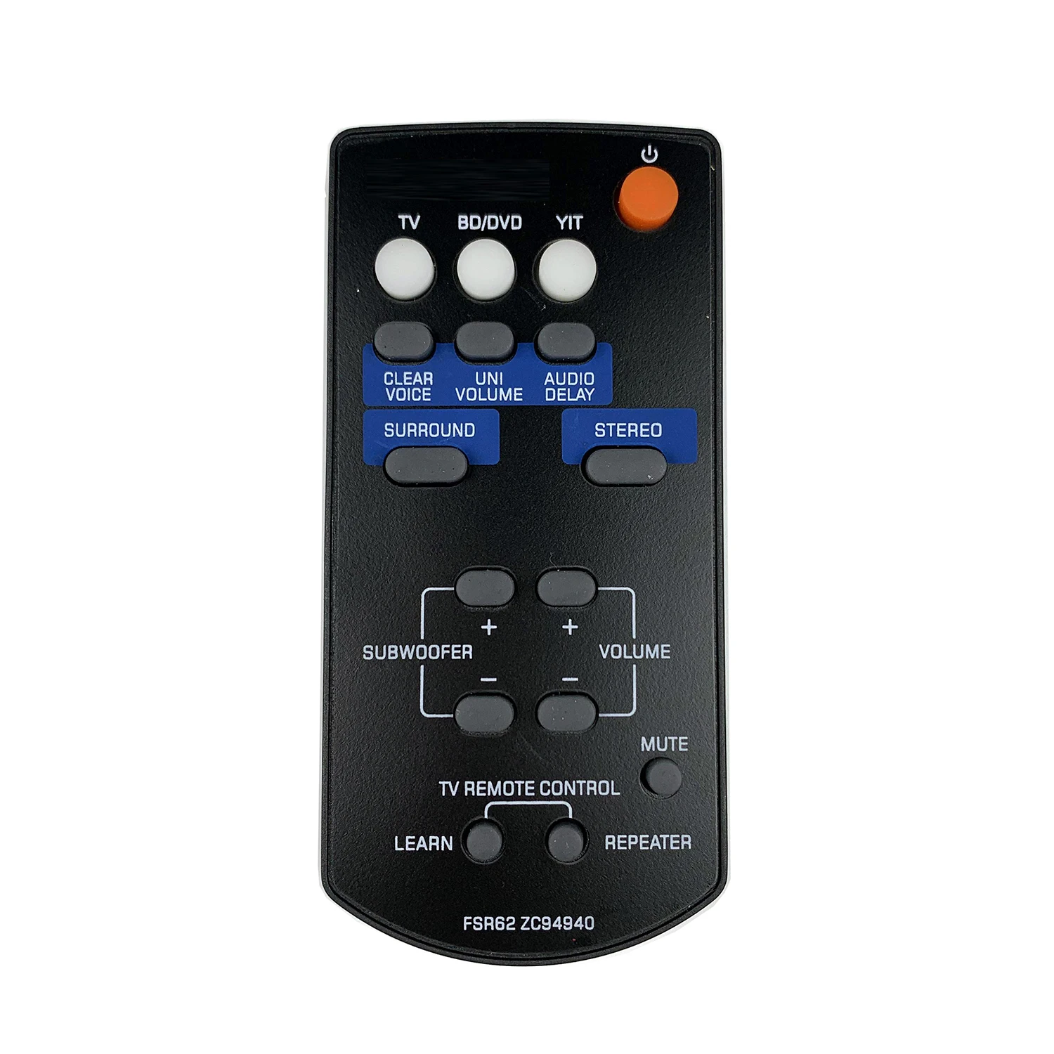FSR62 ZC94940 Replace Remote Control for Yamaha Sound Bar YAS-201 YAS ...
