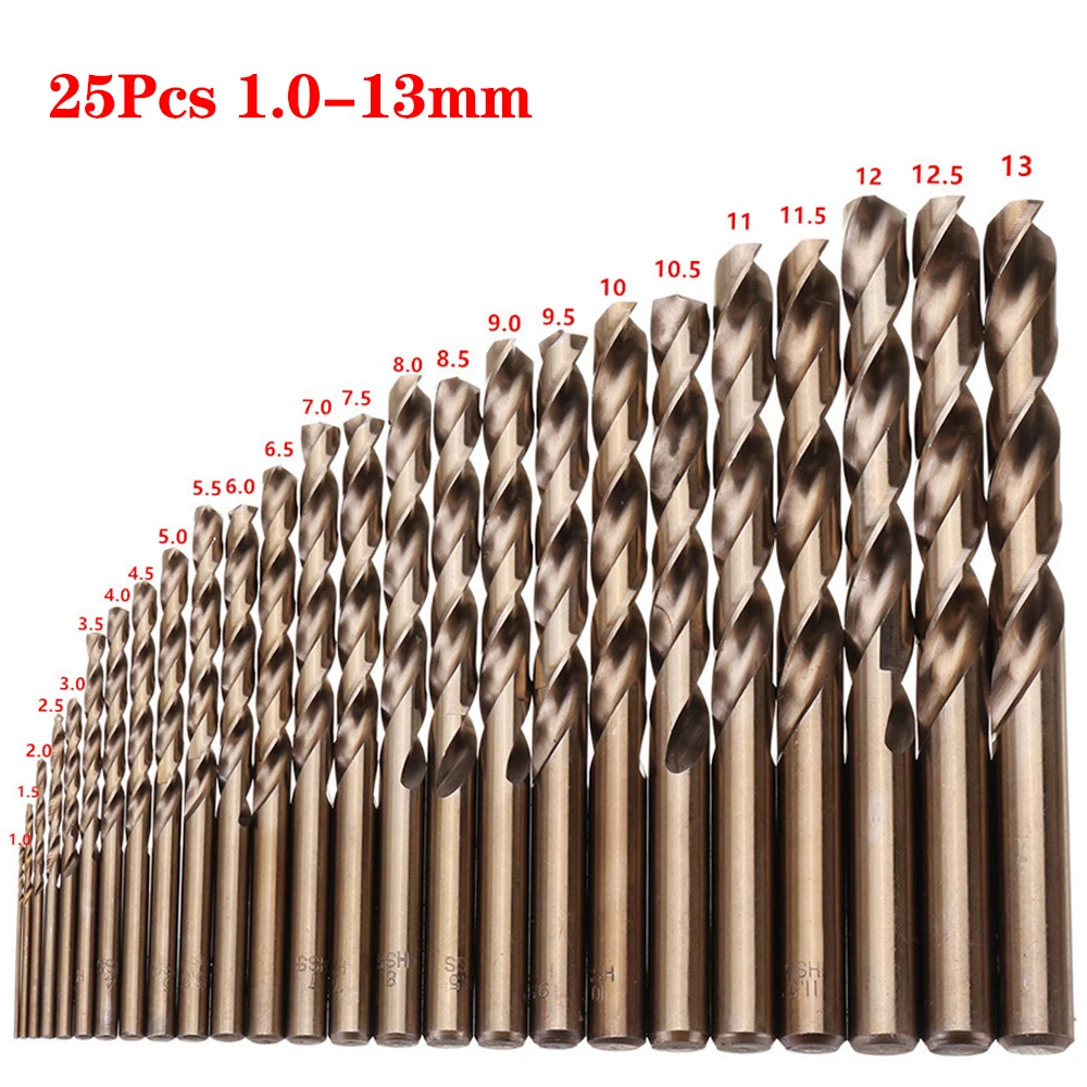 High Quatity Hss-co M35 Cobalt Straight Shank Twist Drill Bit Power Tools Accessories For Metal ...