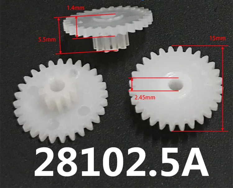 Module D'engrenage Double Couche 28102.5a 28102.5b 0.5m, 0.5, 28 Dents ...