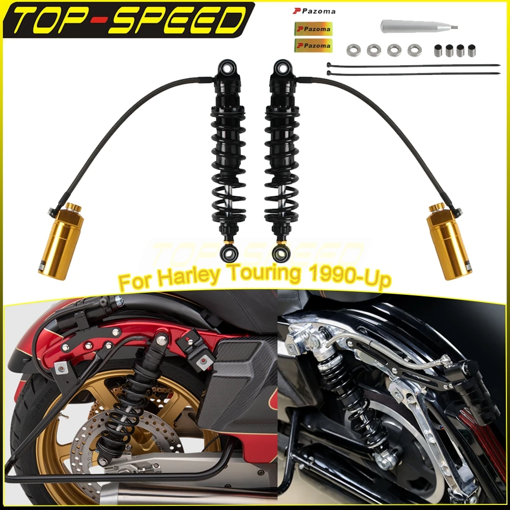 Motorcycle Rear Damper Kit Twin Shocks Absorber For Harley Touring For ...