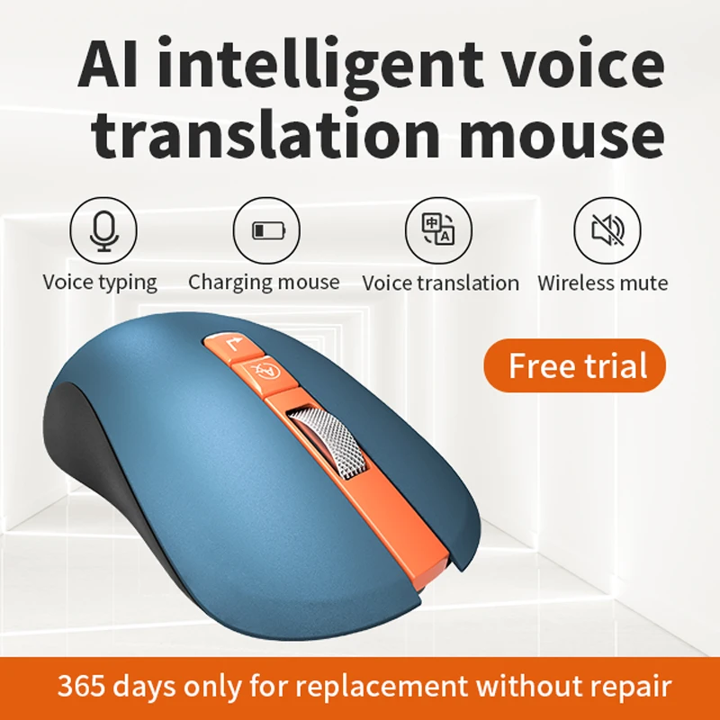 AI Intelligent Voice Translation Mouse, Tradução multilíngue ...