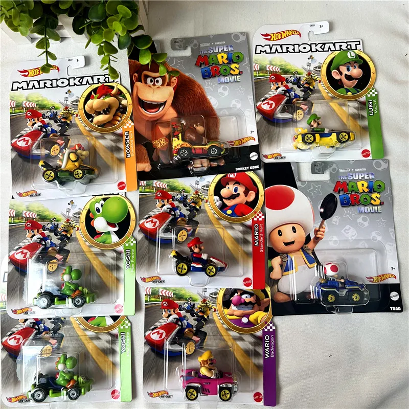 Hot-Wheels-Premium-Super-Mario-Kart-1-64-Diecast-Mario-Bros-Miniatura ...