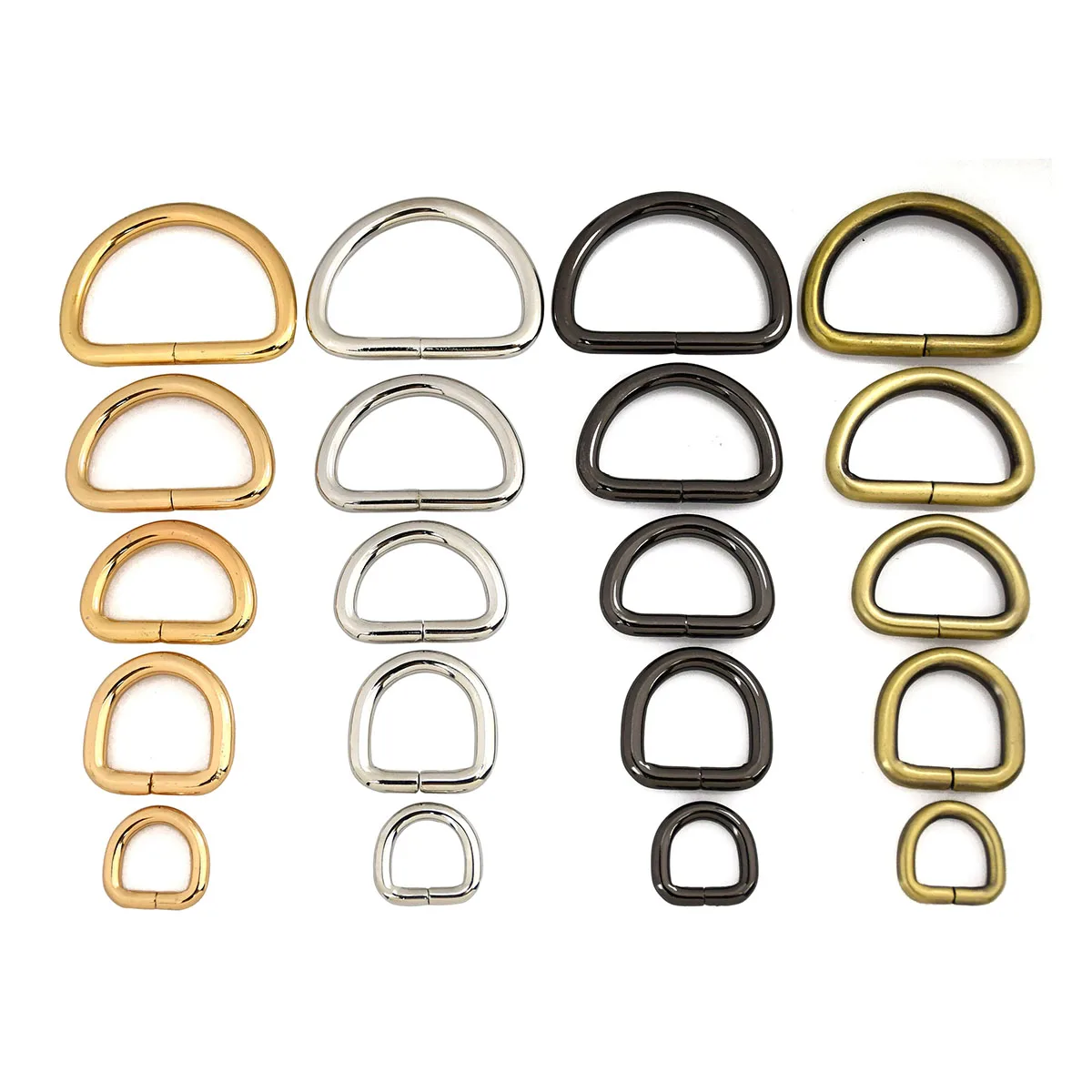 1pcs 4/8"~2" Metal Dee D Ring Buckle for Webbing Backpack Bag Parts ...
