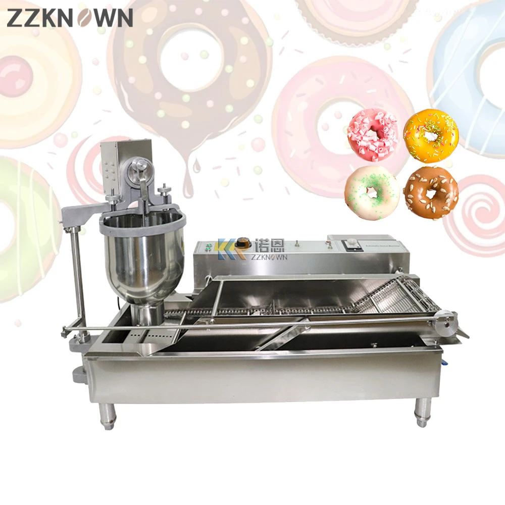 Double Rows Mini Donut Machine Fully Automatic Round Doughnut Maker ...