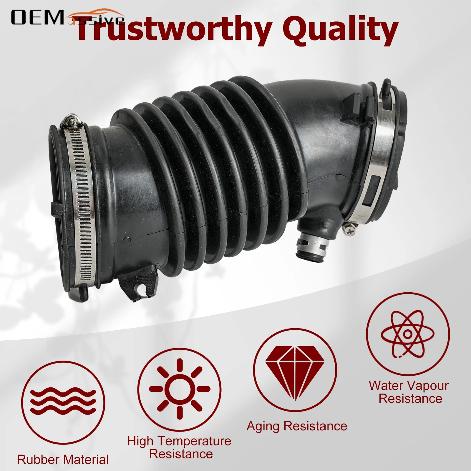 Air Intake Tube Cleaner Hose Engine Air Flow Tube Air Cleaner Pipe For ...