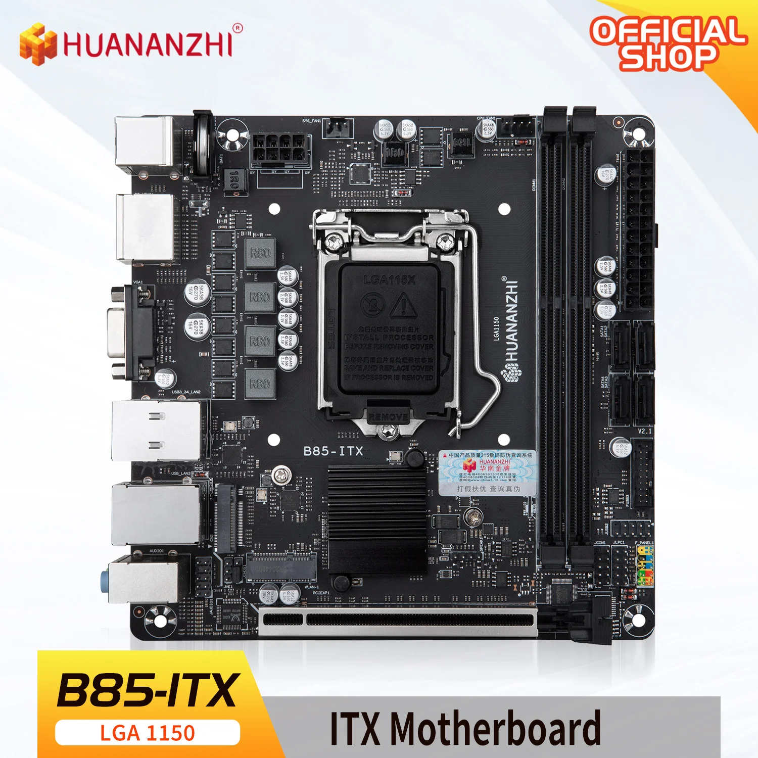 HUANANZHI-B85-ITX-Motherboard-ITX-Intel-LGA-1150-i3-i5-i7-E3-DDR3 ...
