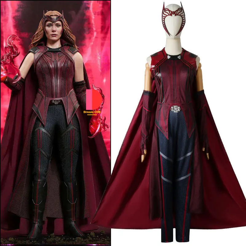 Disfraz-de-Wanda-Maximoff-para-mujer-conjunto-completo-de-superh-roe ...