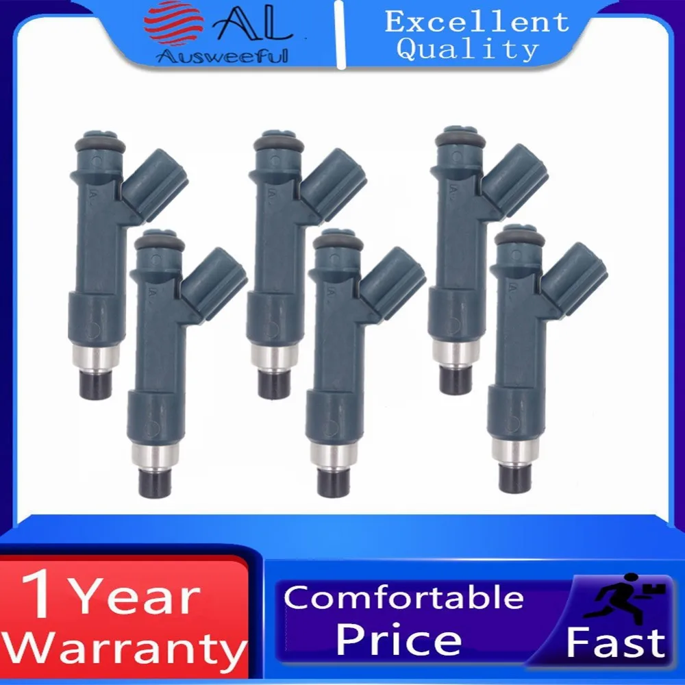 6PCS 23250-31010 23209-39015 Fuel Injector For TOYOTA Land Cruiser ...