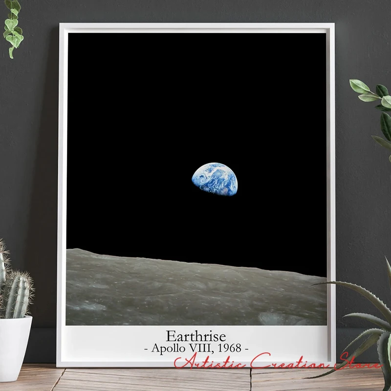 Apollo-8-24-de-Dezembro-1968-Earthrise-P-steres-Espa-o-Cl-ssico-Foto ...