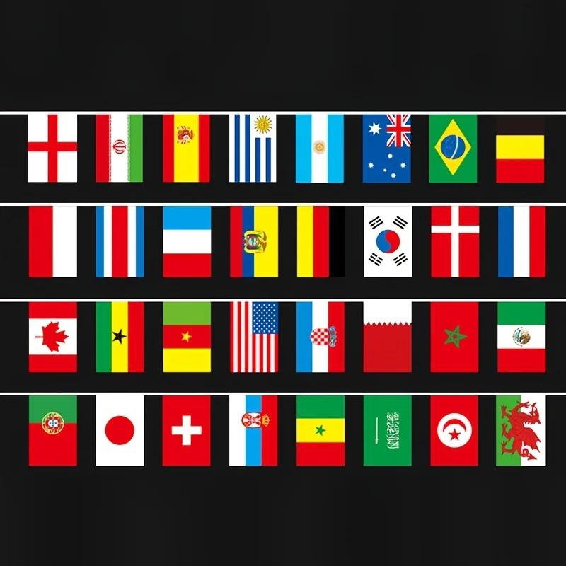 1Set-32-flags-String-Flag-Countries-Around-The-World-Nations-Flag-32 ...