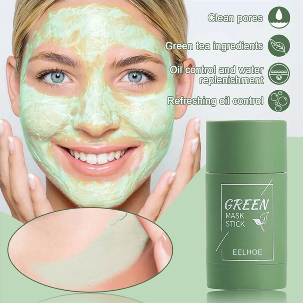 Hot-Green-Tea-Solid-Cleansing-Mask-Dispel-Acne-Blemish-Mark-Remove ...