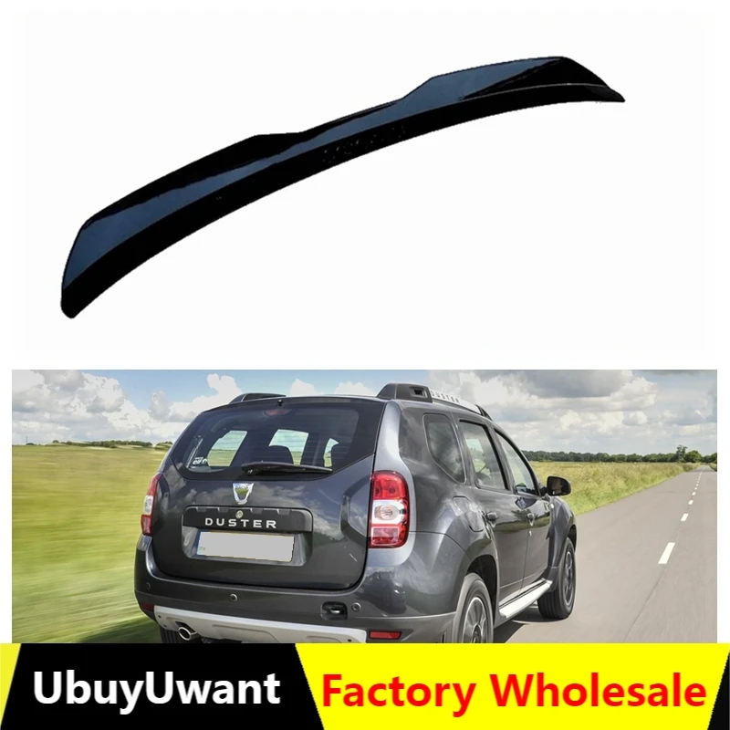 Rear Roof Lip Spoiler Dacia Duster 2009-2018 Roof Spoiler Gloss Black ...