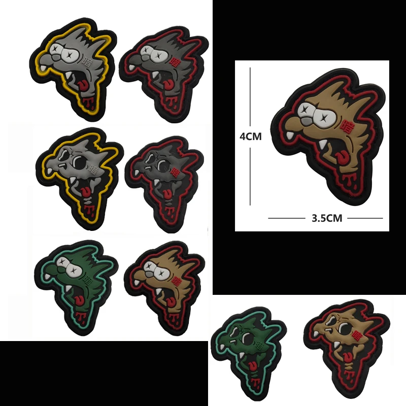 Lovely-Little-Devil-Face-PVC-Clothing-Applique-Soft-Children-Outdoor ...