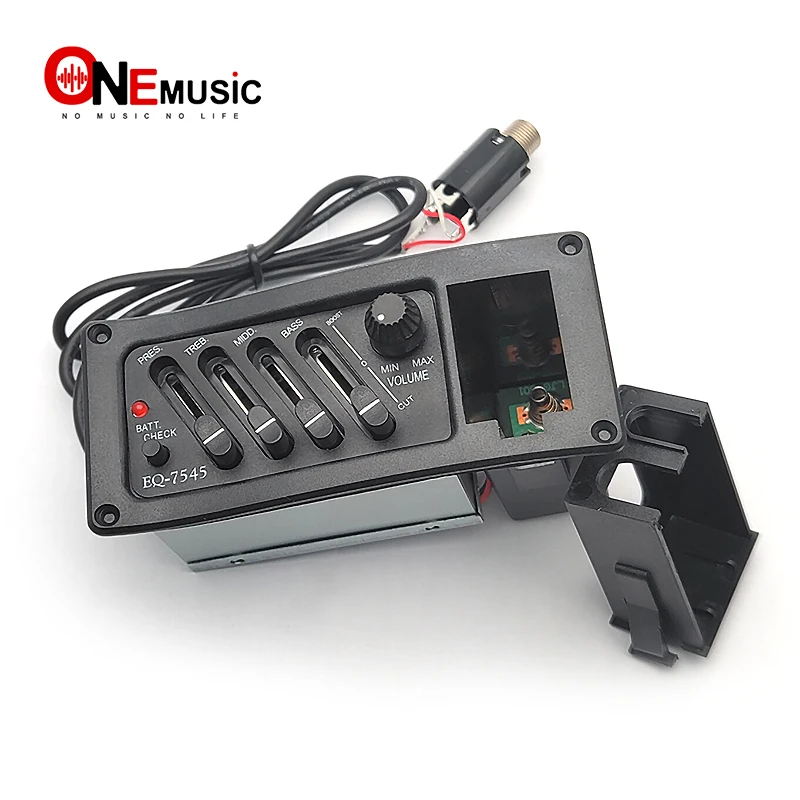 4-Band-Acoustic-Guitar-Pickup-Guitar-Preamp-Amplifier-EQ7545-Left-Hand ...