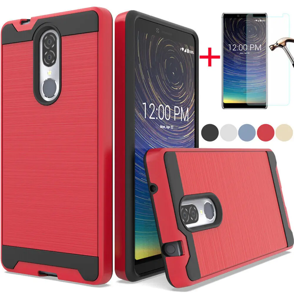 For-Coolpad-Legacy-Alchemy-Dual-Layer-Hybrid-Brushed-Armor-Case-Anti ...