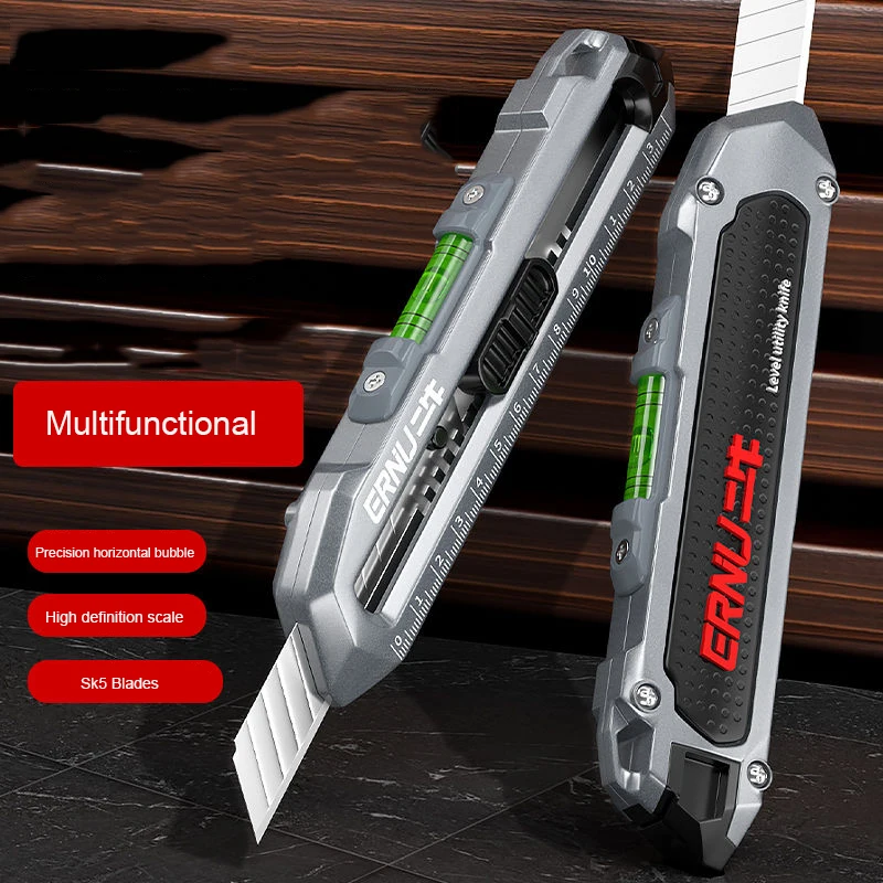 Multipurpose-Utility-Knife-Heavy-Duty-Metal-Box-Cutter-18MM-SK5-Blade ...