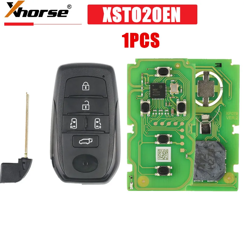 XHORSE XM38 Smart Key PCB XSTO20EN FENT.T with 5 Button for Toyota TOY ...
