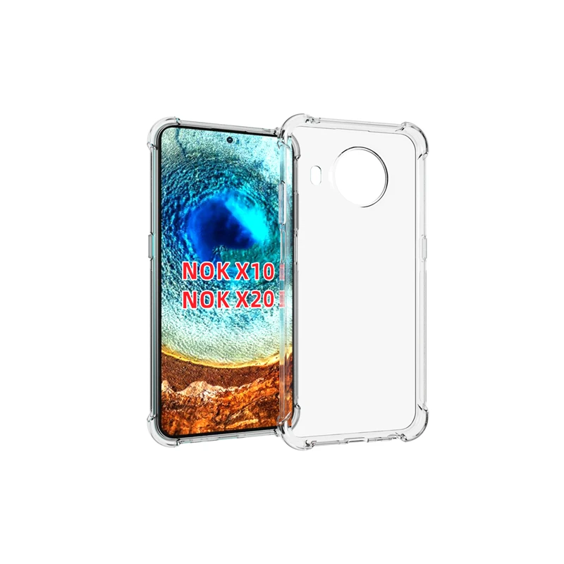 For-Nokia-X10-mobile-phone-case-transparent-all-inclusive-TPU-four ...