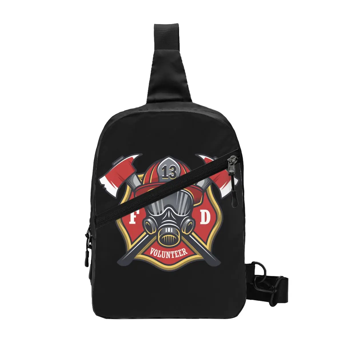 Firefighter-Skull-Sling-Chest-Bag-Customized-Fireman-Fire-Rescue ...